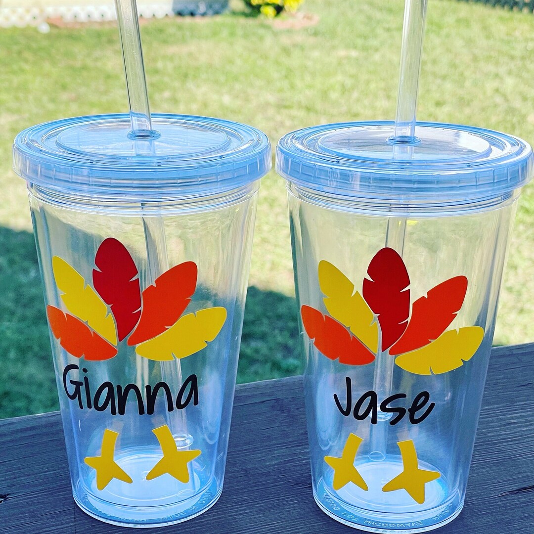 Thanksgiving Cups, Thanksgiving Table Decor, Kids Cups for Thanksgiving ...