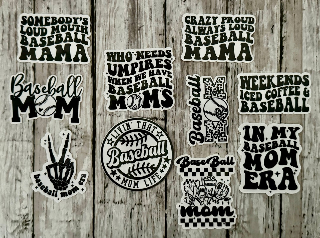 Baseball Mom Stickers, Baseball Mama, Baseball Stickers, Mom Stickers ...