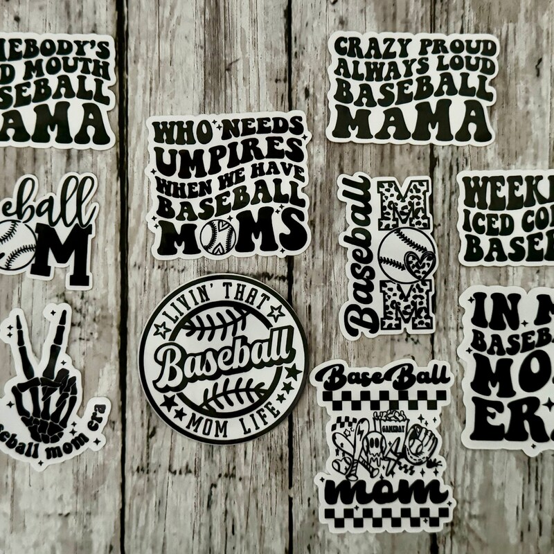 Baseball Stickers - Etsy