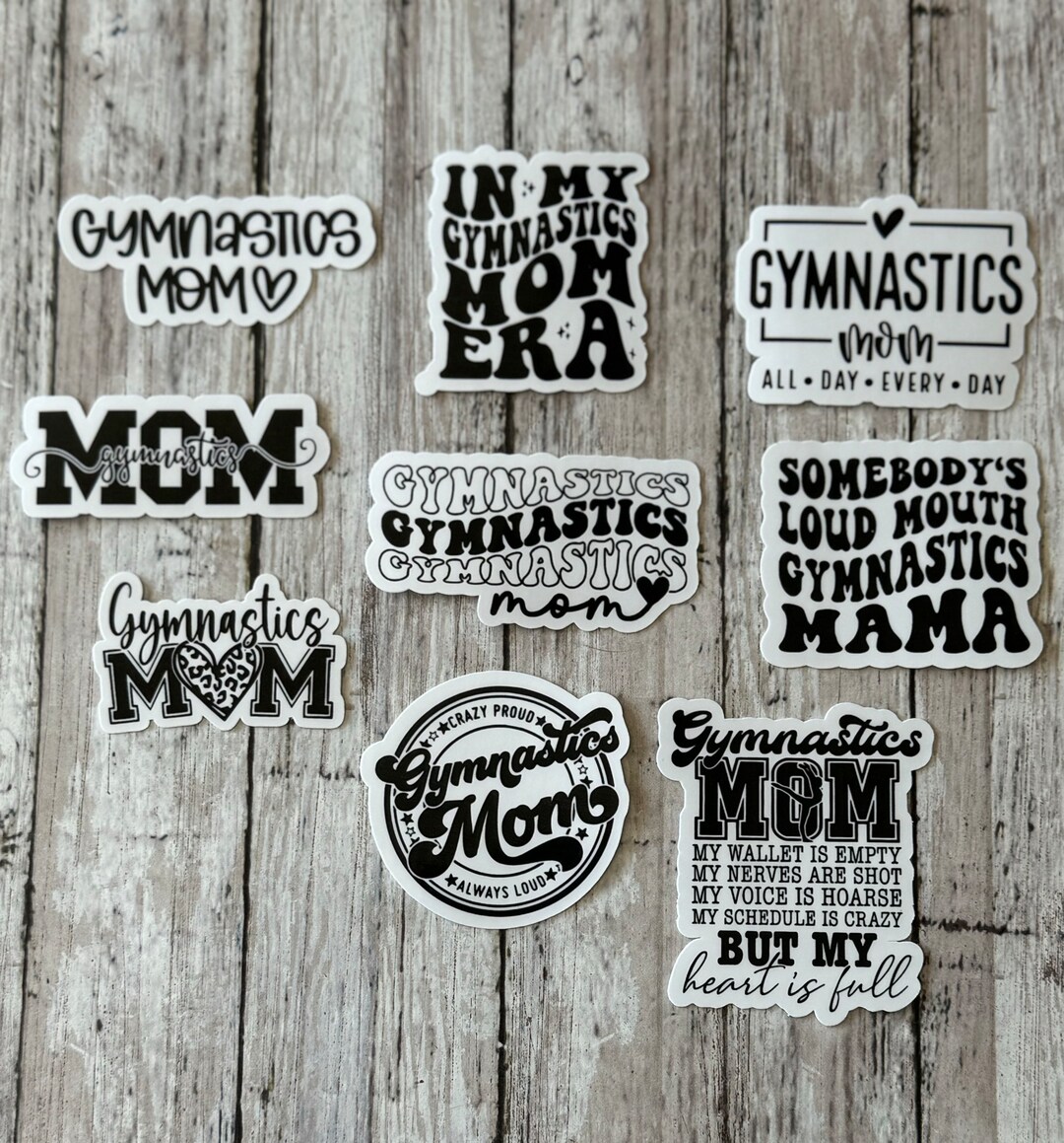 Gymnastics Mom Stickers, Gymnastics Mama, Gymnastics Stickers, Mom ...