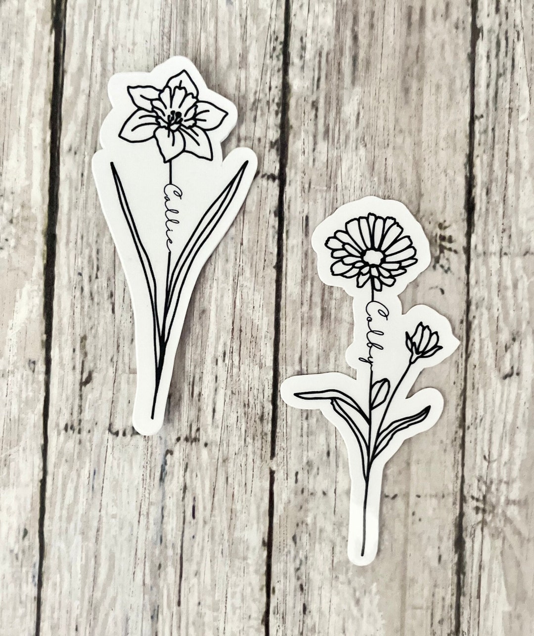 Birth Flower Stickers, Birth Flower, Birth Flower Gift, Birth Month ...