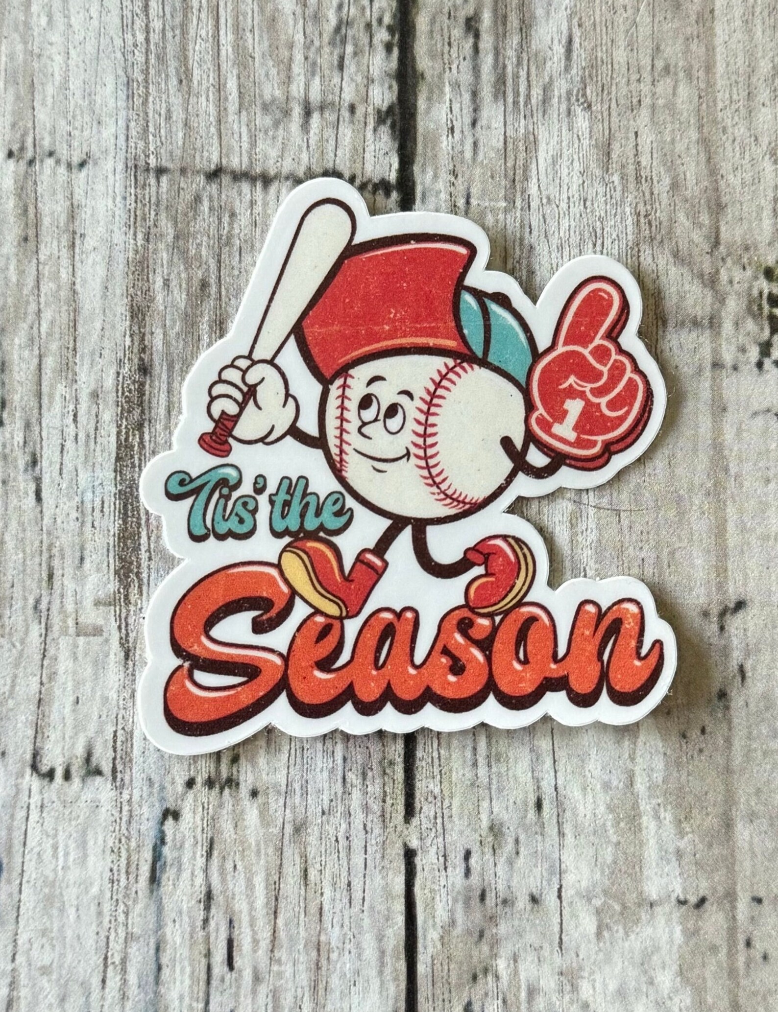 Baseball Season Sticker, Tis the Season Sticker, Baseball Sticker ...