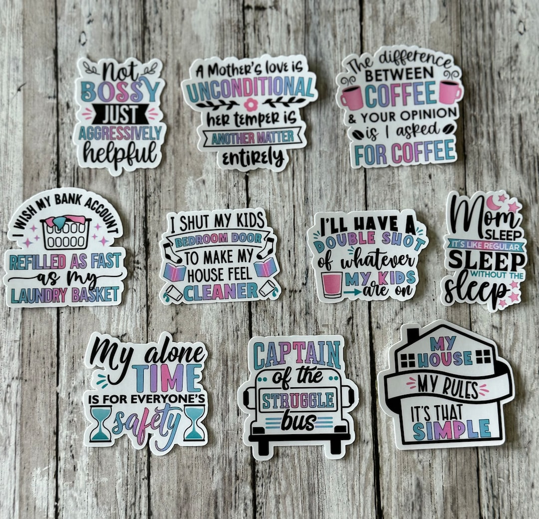 Sarcastic Mom Stickers | Mama Stickers | Funny Mom Stickers | Laptop ...