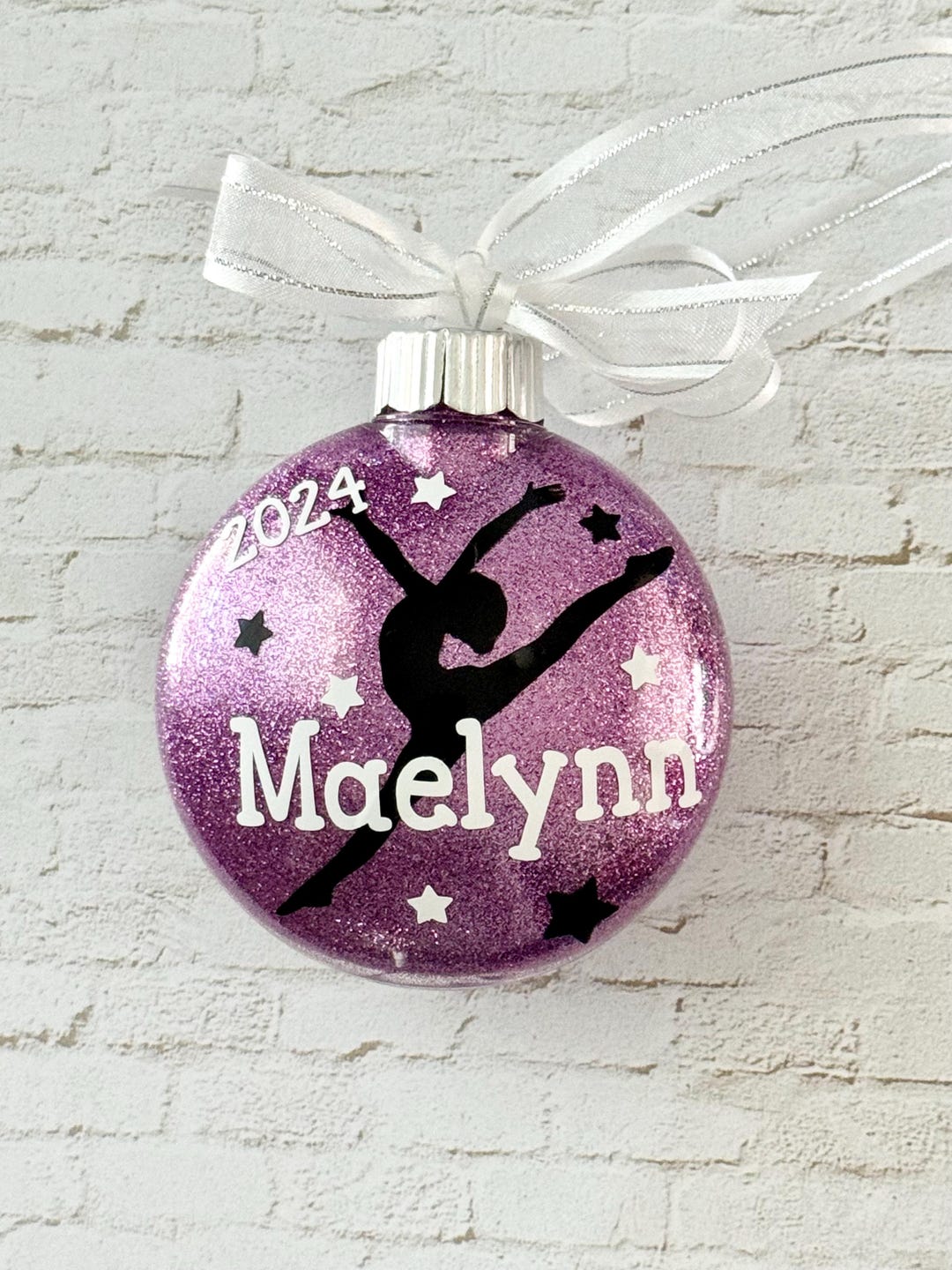 Gymnastics Ornament, Personalized Gymnastics Christmas Ornament ...