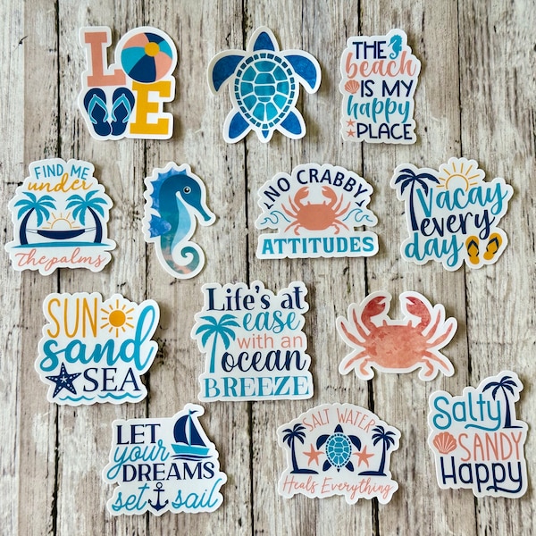 Beach Stickers - Etsy
