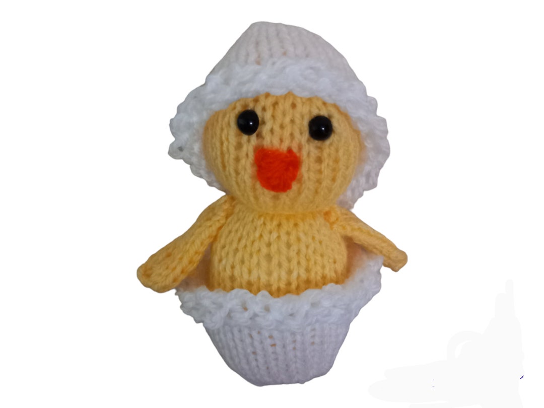 Loom Knitting PATTERNS | Loom Knit a Chick in an Egg | Easter | Gifts ...
