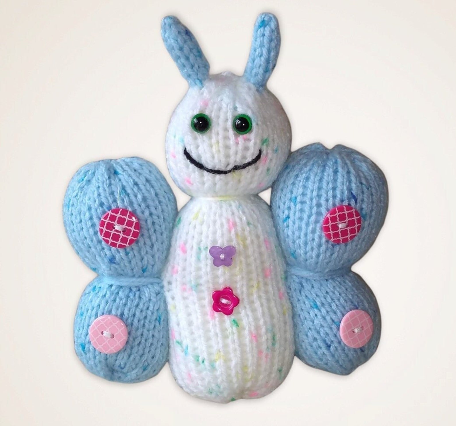 Loom Knitting PATTERNS Loom Knit Butterfly Teddy | Toys | Amigurumi ...