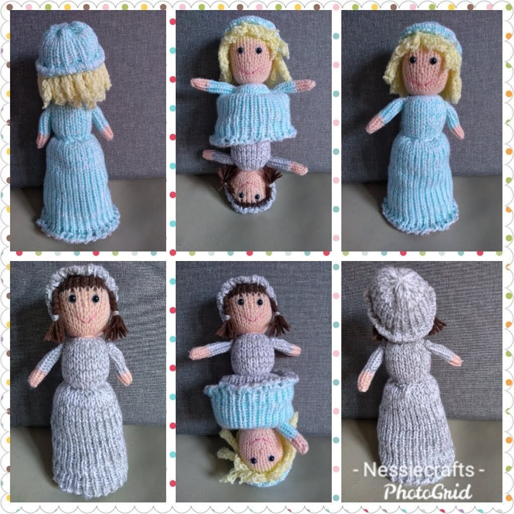 Loom Knit Topsy Turvy Doll Pattern: Unique Toy (digital Download) - Etsy