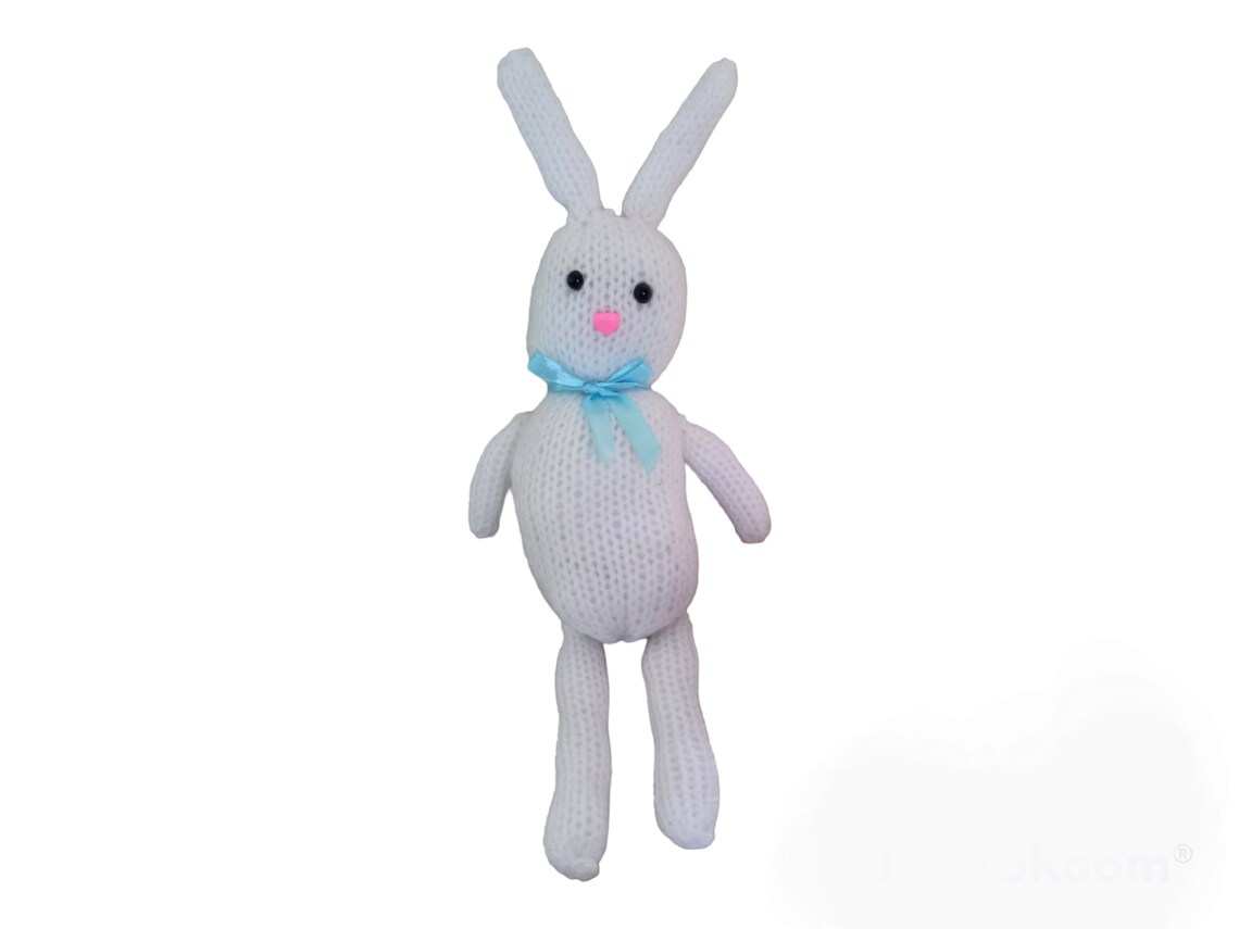 Loom Knitting PATTERNS Loom Knit a Bunny in a Basket Easter Rabbits ...