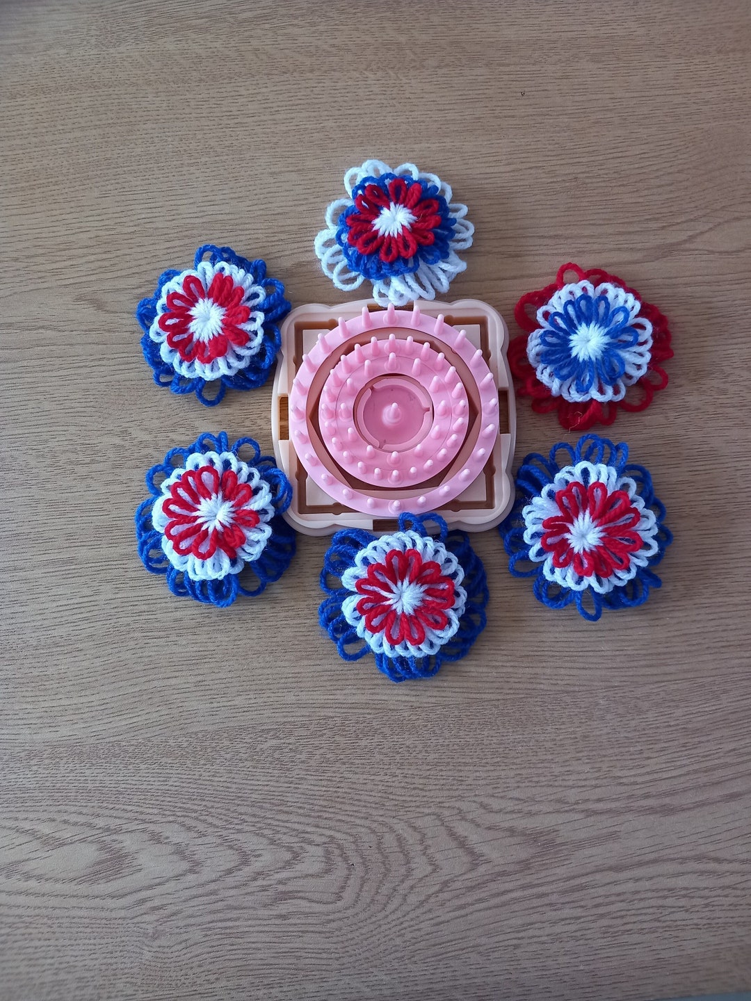 Loom Knitting PATTERNS | Loom Knit Coronation Flowers With Step by Step ...