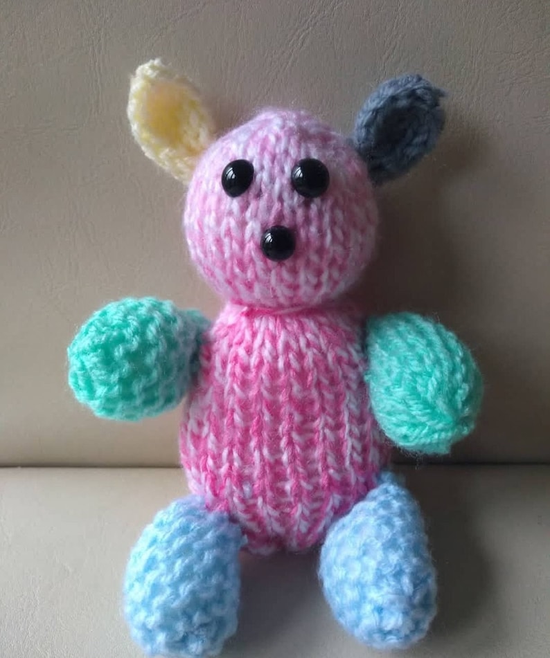 Loom Knit Teddy Bear Pattern: Beginner Friendly Amigurumi Toy (digital ...