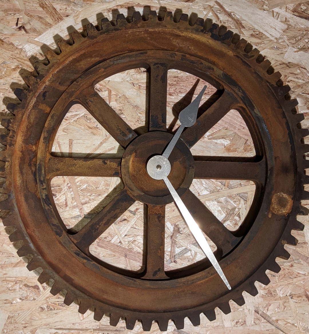 400mm Cast Iron Wall Clock - Etsy