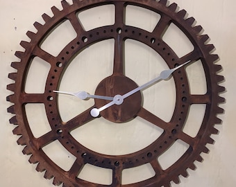 Rusting Cast Iron Gear Box Freestanding Clock - Etsy