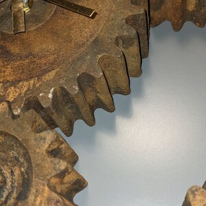 Rusting Cast Iron Gear Box Wall Clock - Etsy