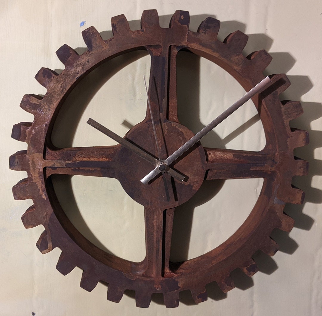 300mm Cast Iron Wall Clock - Etsy