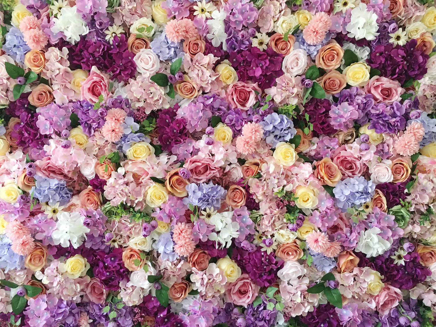 Purple Flower Backdrop Wall for Wedding Birthday Party Decor - Etsy