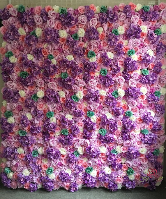 Purple Flower Wall Backdrop for Wedding Arrangement | Etsy