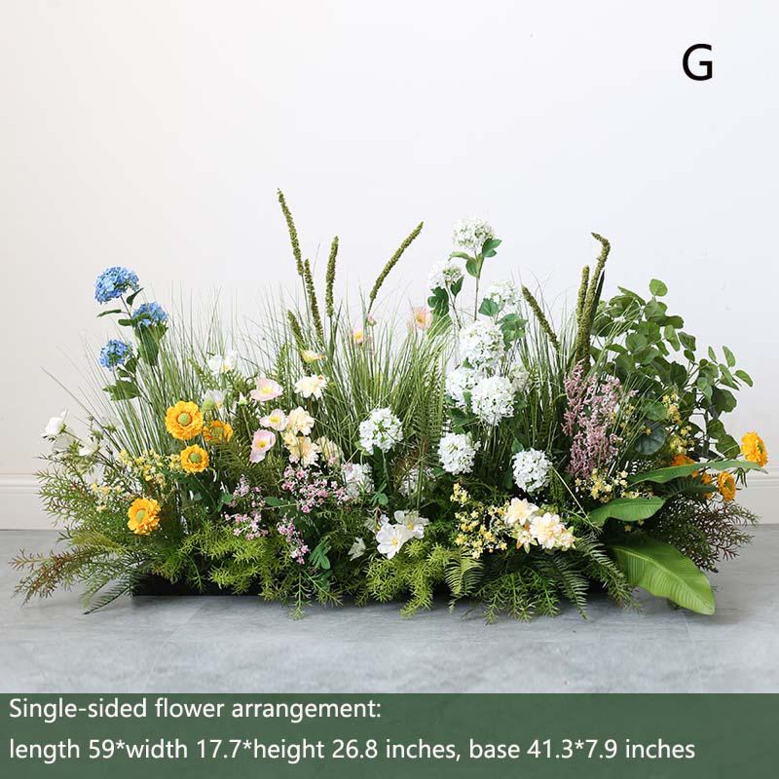 Artificial Wildflower & Grass Display: Wedding Aisle Decor - Etsy UK