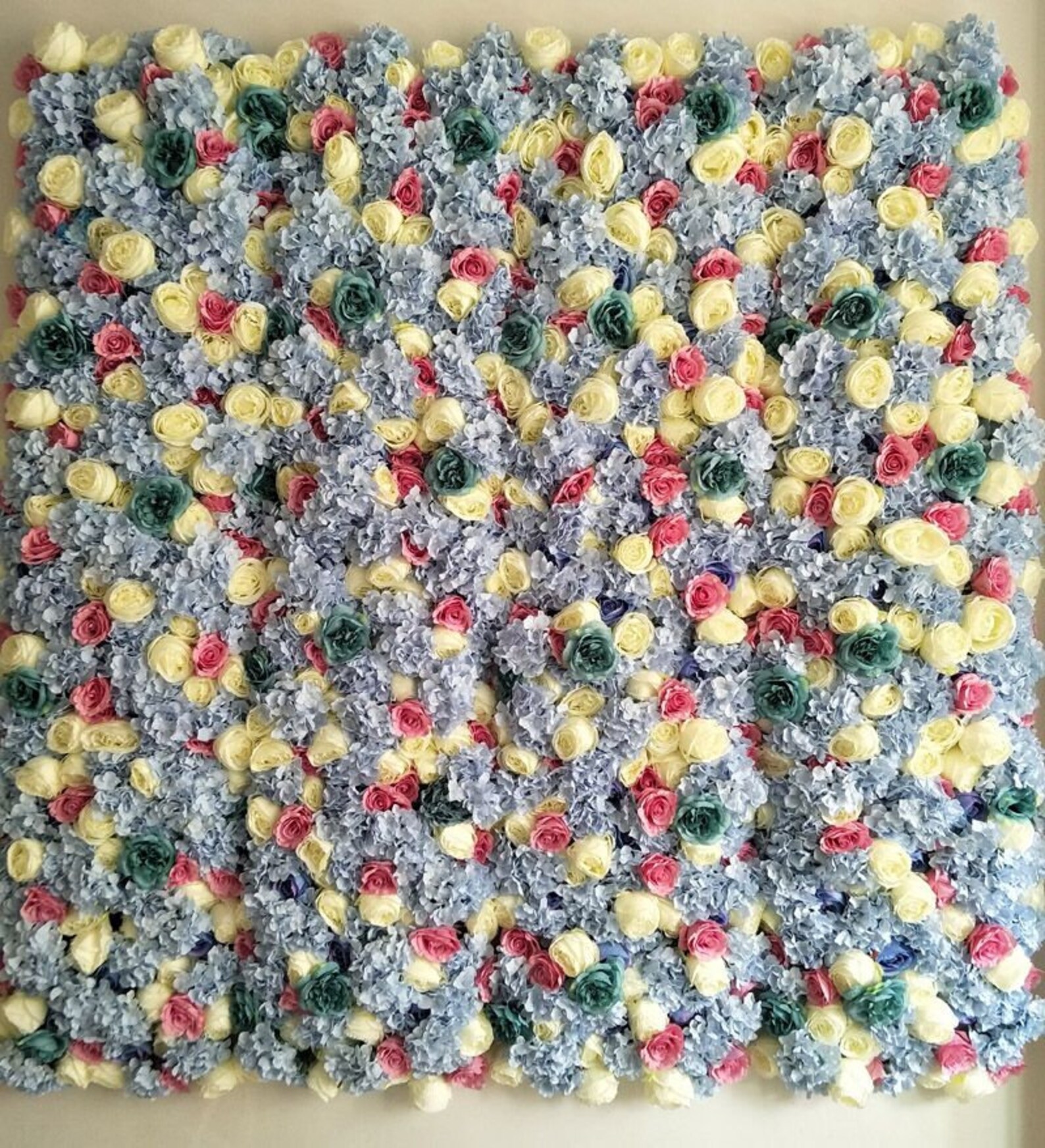 Flower Wall Backdrop for Wedding Arrangement Artificial Silk | Etsy