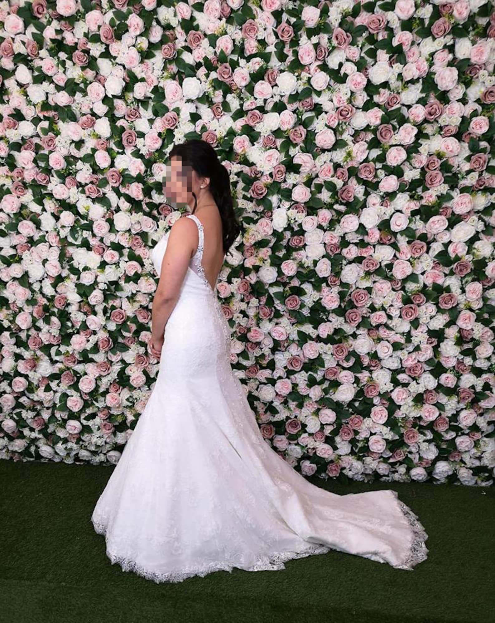 Artificial Flower Wall Backdrop for Wedding Arrangement Simulation ...