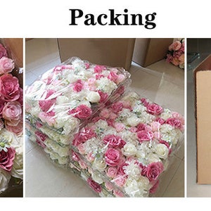 Artificial Flower Wall Backdrop for Wedding Arrangement Photography ...