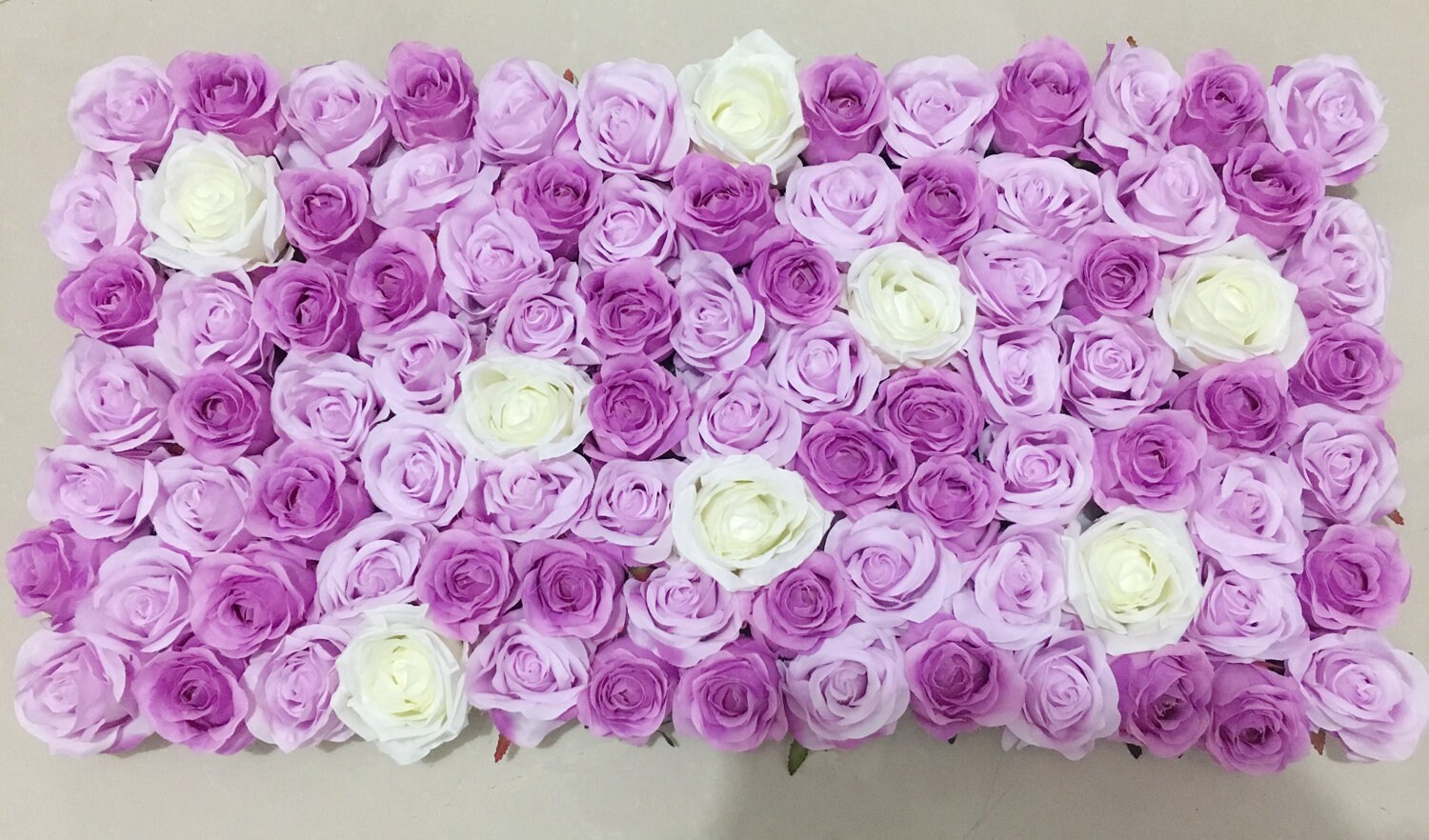Purple Flower Wall Backdrop for Wedding Party Decor Artificial | Etsy