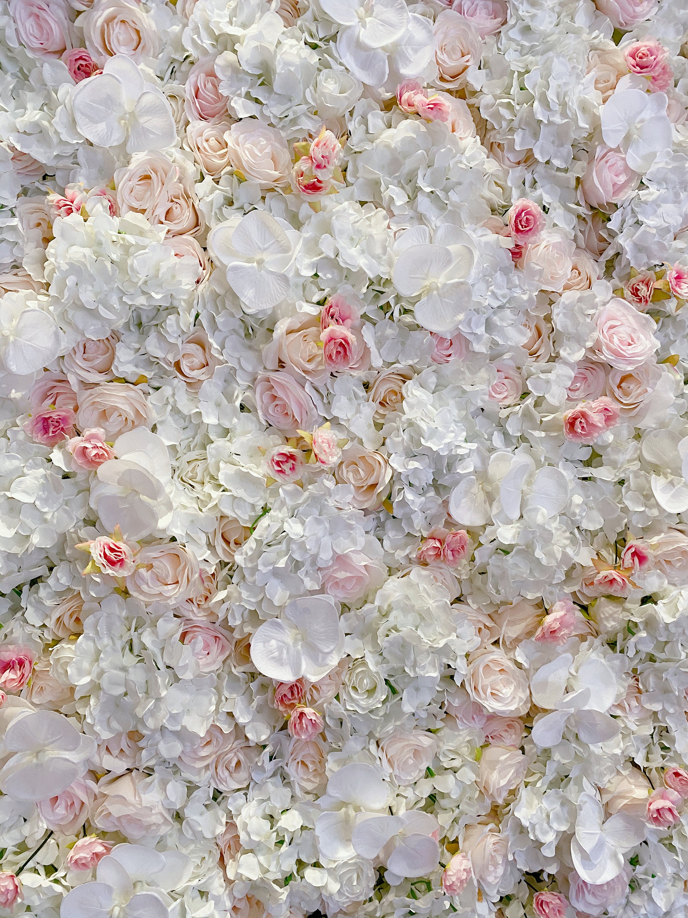 Hydrangea Rose Flower Wall Panel, Wedding Photography Backdrop (40x60cm ...