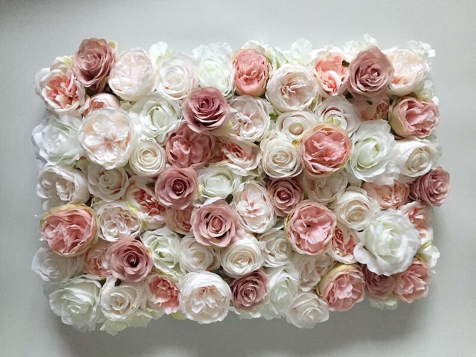 Artificial Flower Wall Backdrop for Wedding Arrangement Simulation Rose ...
