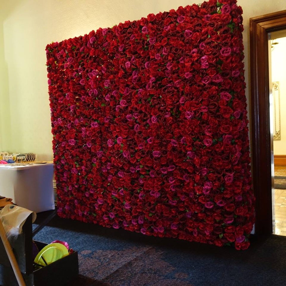 Silk Floral Backdrop for Wedding Photography Red Rose - Etsy