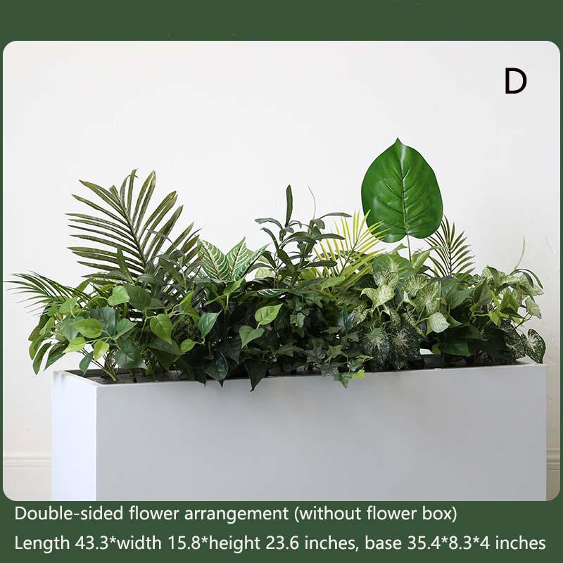 Artificial Tropical Plant Display: Silk Banana Leaves, Ferns, Palm - Etsy
