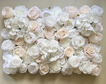 Silk Floral Wall Backdrop Panel for Party Decoration | Etsy