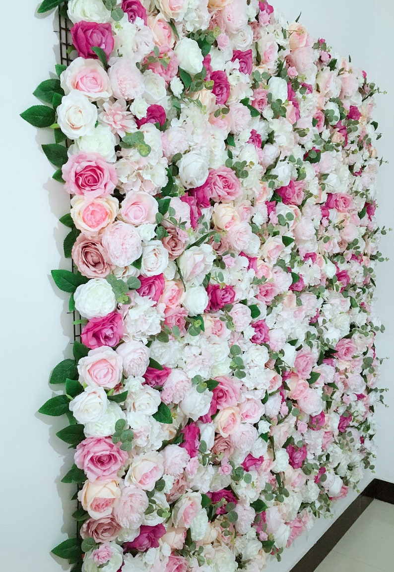 Panel de pared de flores de boda para la decoración de - Etsy España