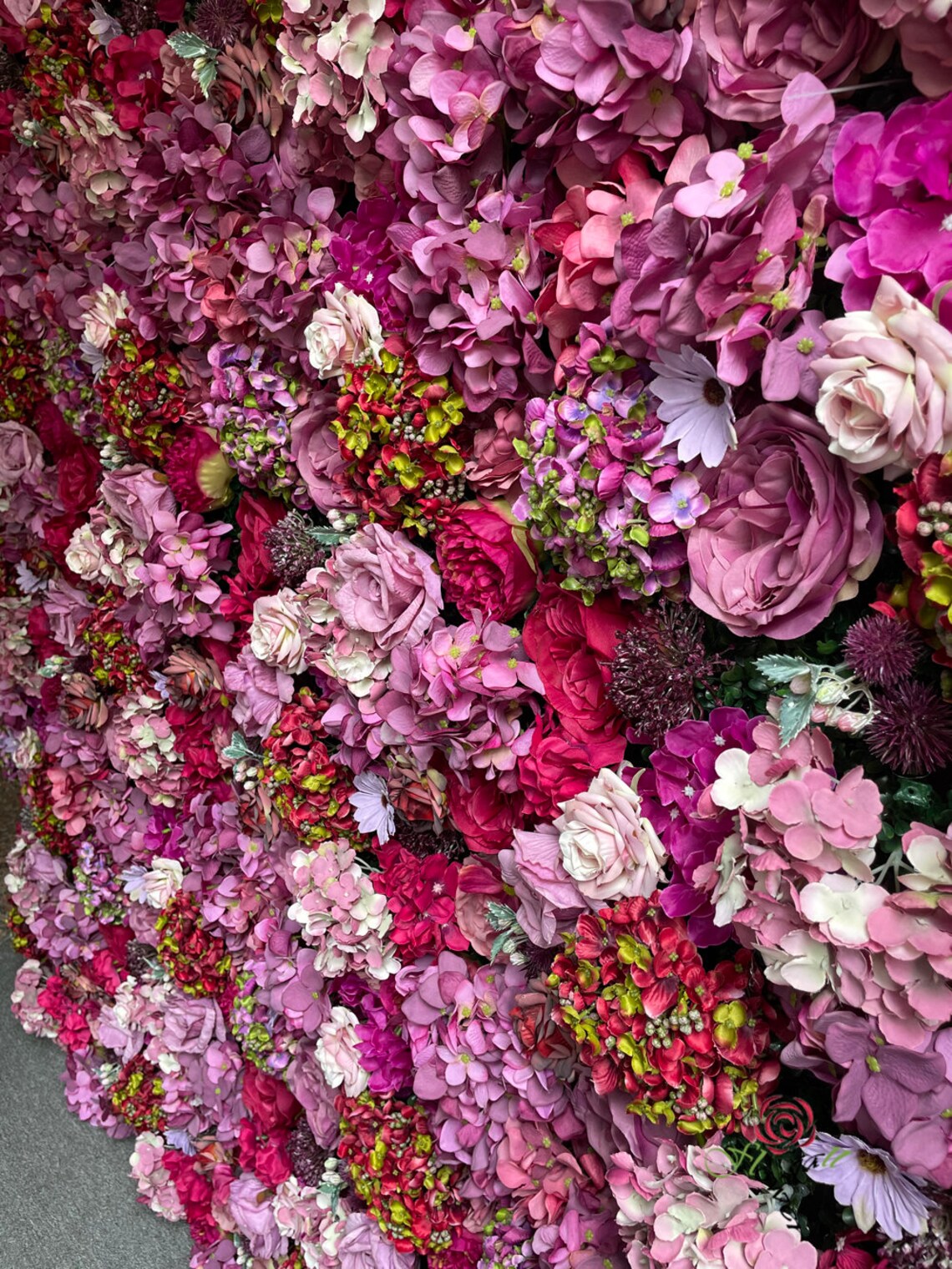 Silk Flower Wall Backdrop for Wedding Arrangement Flower Panel - Etsy