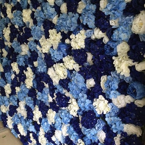 Blue Floral Wedding Wall Panel: Party Photography Backdrop (40x60cm) - Etsy