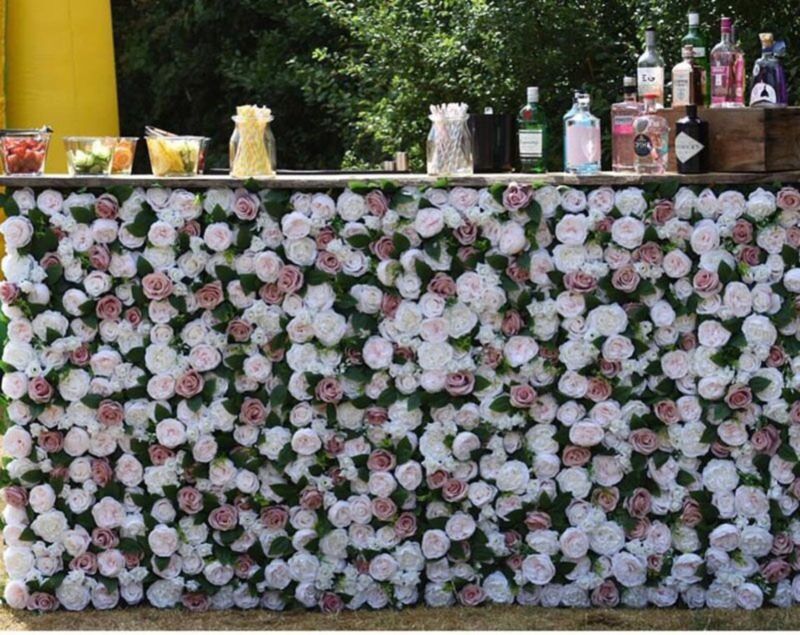 Artificial Flower Wall Backdrop for Wedding Arrangement - Etsy