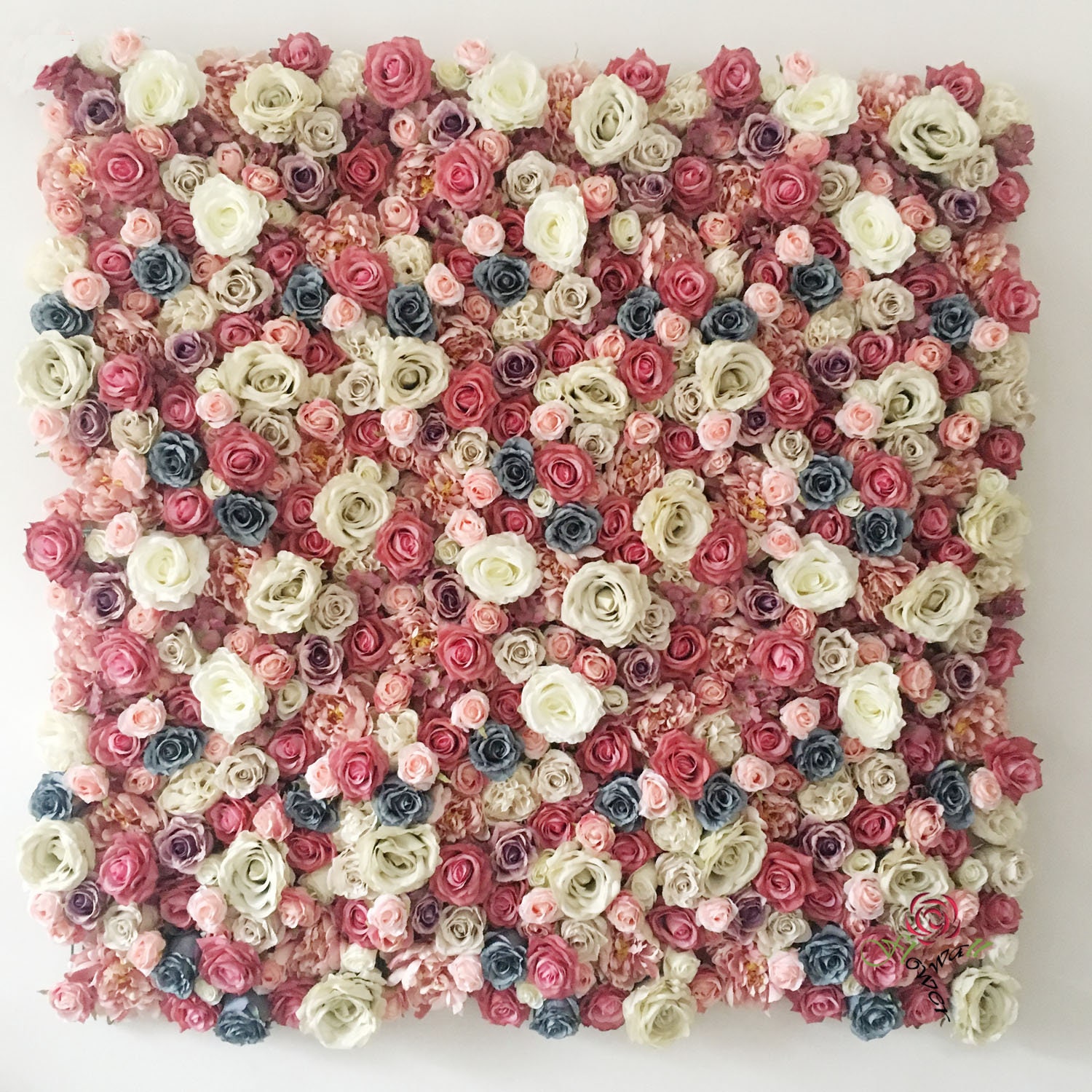 Silk Floral Backdrop for Wedding Photography Red Artificial - Etsy