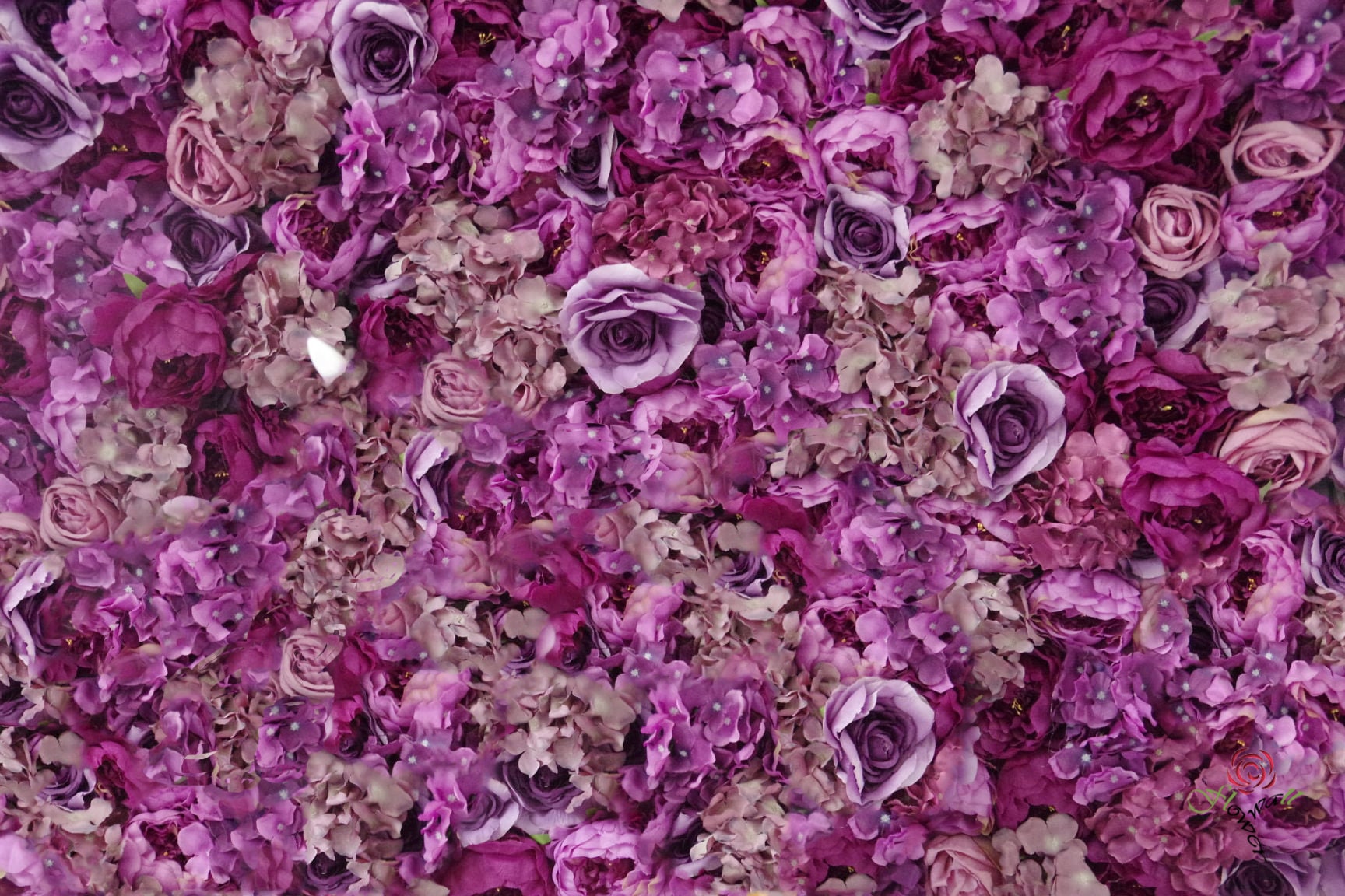 Purple Flower Wall Backdrops Wedding Arrangement Salon Flower - Etsy