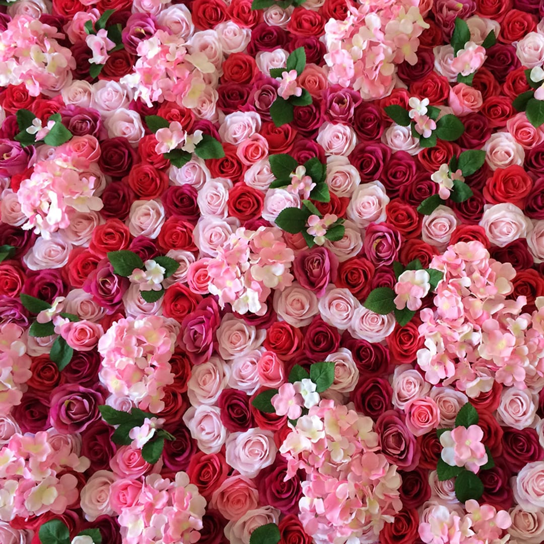 Artificial Flower Wall Backdrop for Wedding Arrangement Flowers for ...