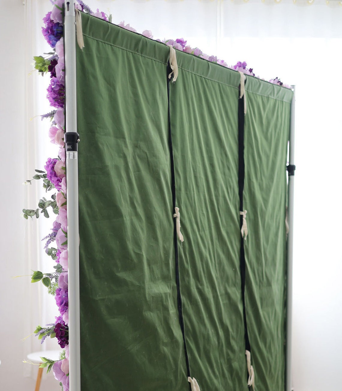 Purple Flower Wall Backdrop Hanging Rolling up Flower Wall - Etsy