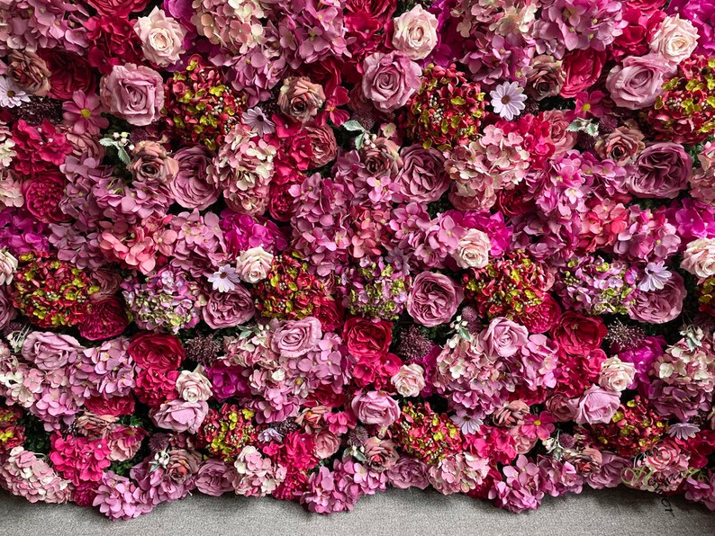Silk Flower Wall Backdrop for Wedding Arrangement Flower Panel - Etsy