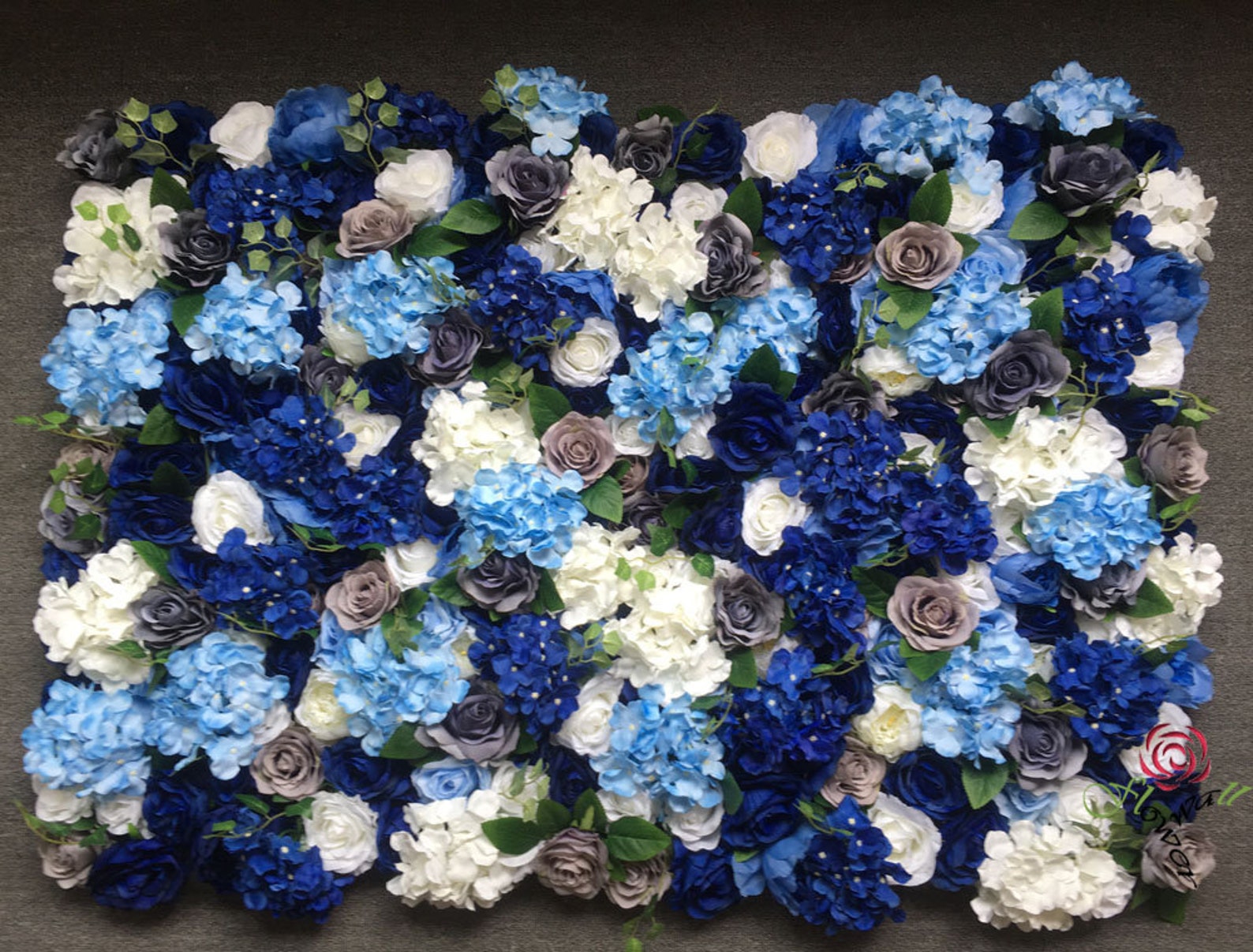 Blue Flower Backdrop Wall for Wedding Arrangement Party Decor - Etsy