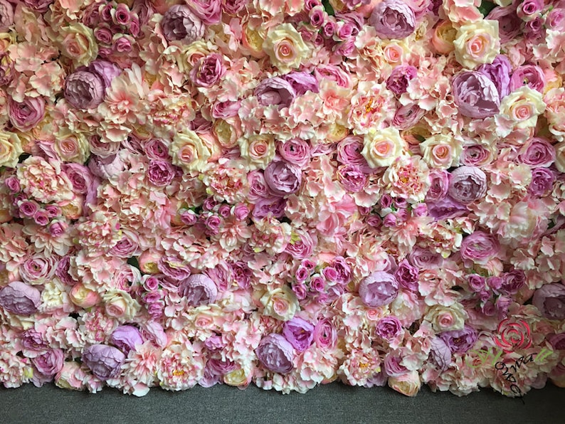 Purple Flower Backdrop Wall for Wedding Arrangement Party - Etsy