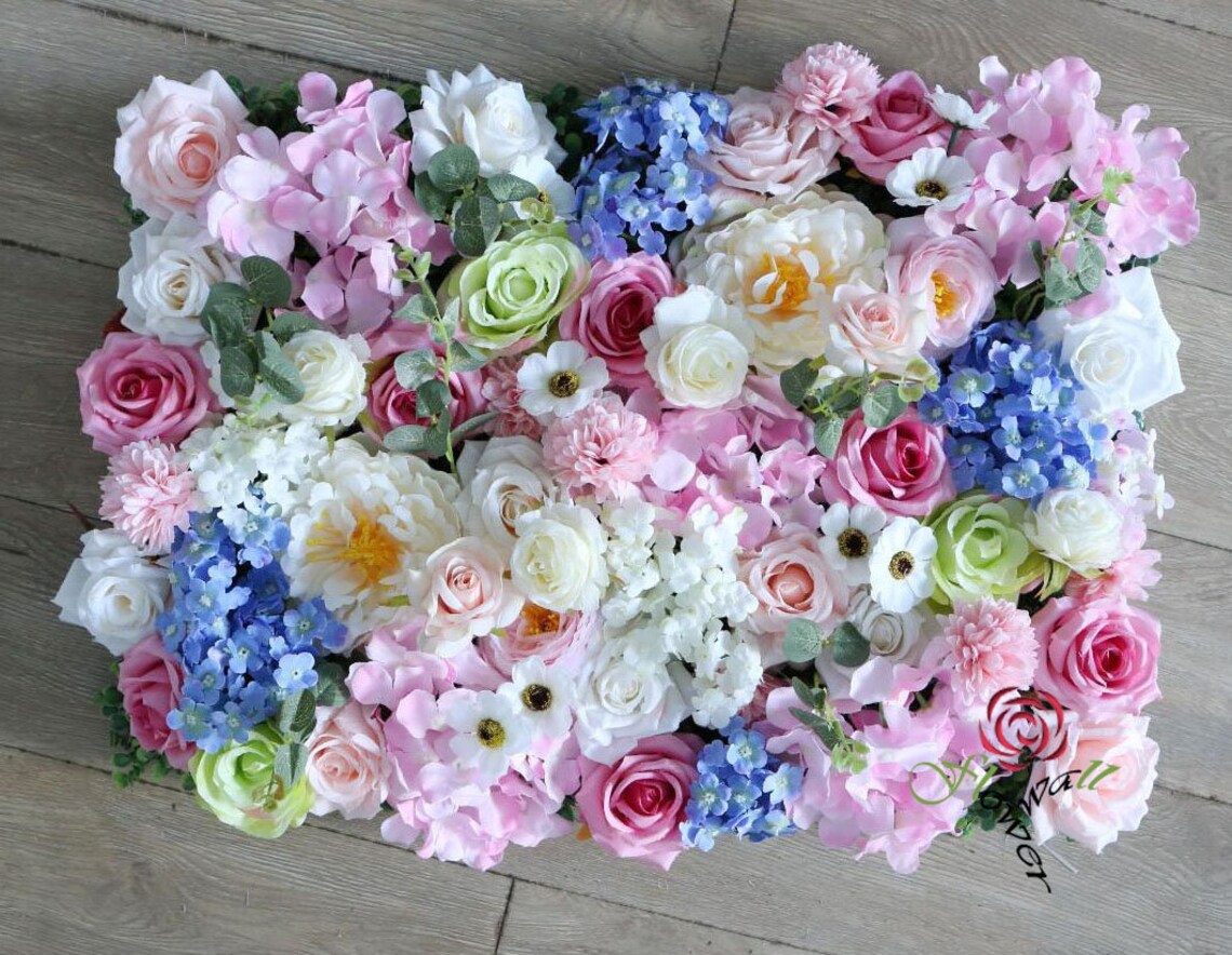 Spring Wedding Flower Wall Panel Backdrop for Wedding - Etsy