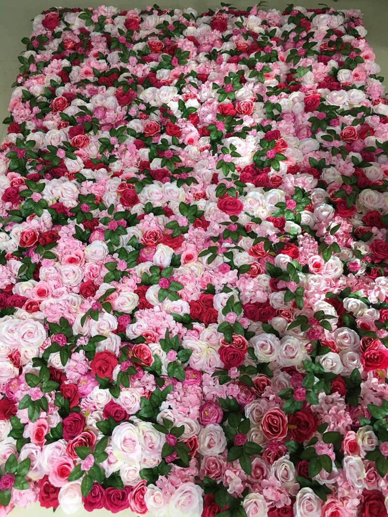 Silk Floral Backdrop for Wedding Photography Simulation Rose | Etsy