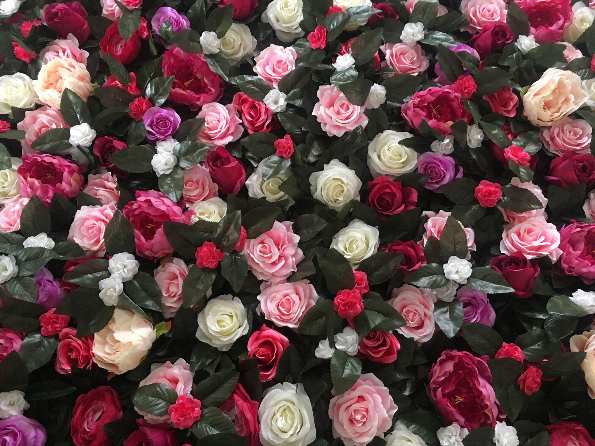 Artificial Flower Wall Backdrop for Wedding Arrangement Simulation ...