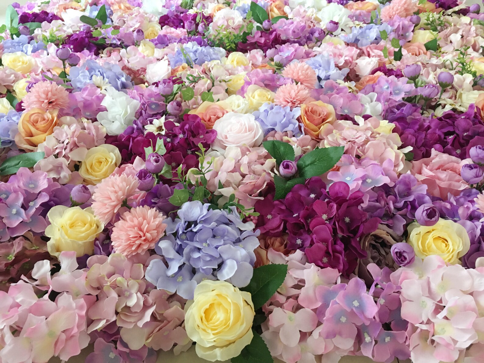 Purple Flower Backdrop Wall for Wedding Birthday Party Decor - Etsy