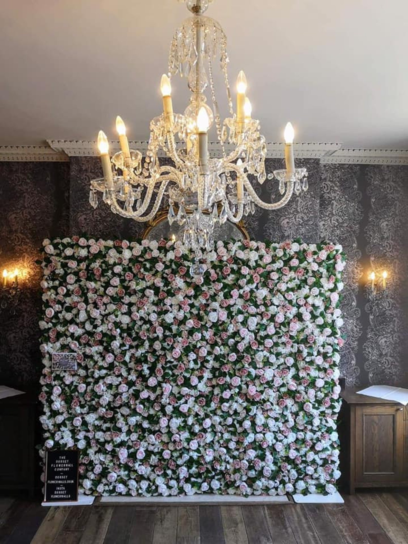 Artificial Flower Wall Backdrop for Wedding Arrangement - Etsy Canada