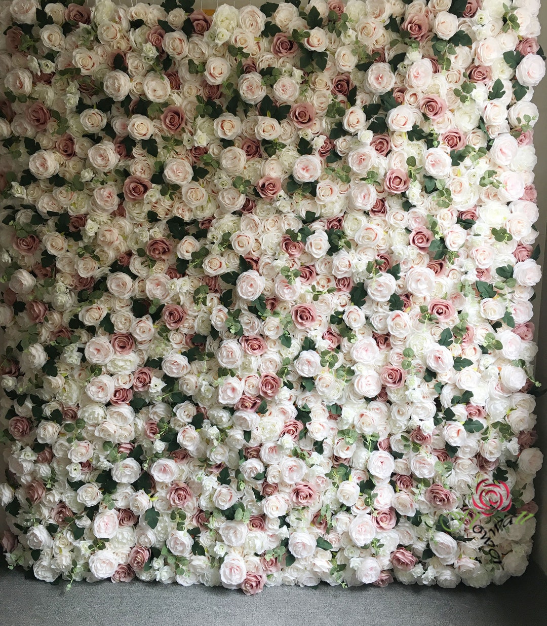 Austin Rose Flower Wall Decor Wedding Photography Silk Flower ...