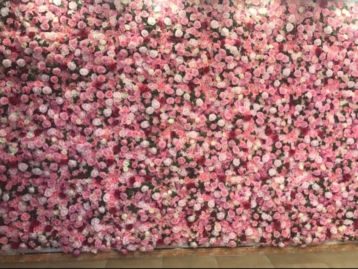 Silk Floral Backdrop for Wedding Arrangement Rose Artificial - Etsy