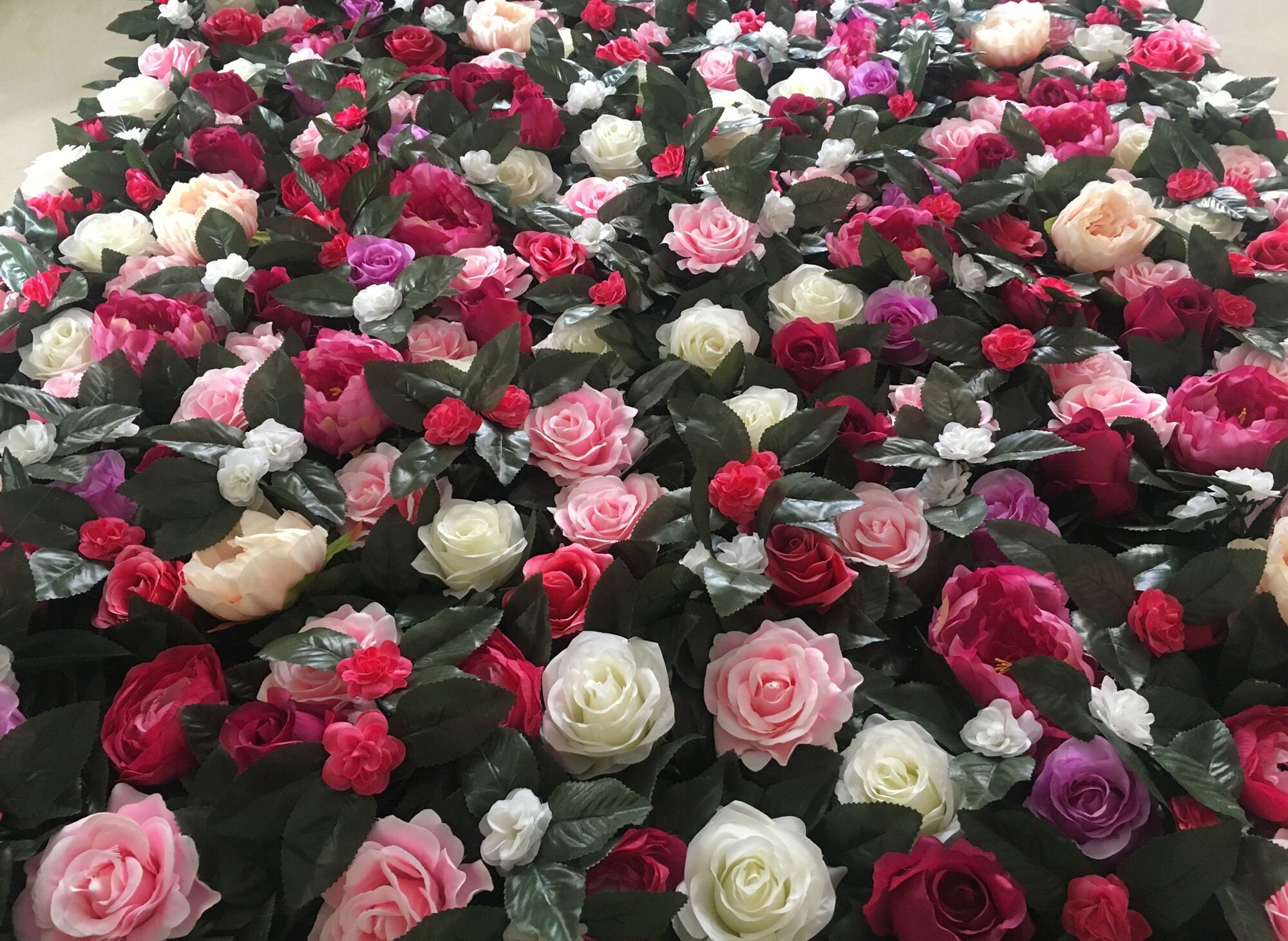 Artificial Flower Wall Backdrop for Wedding Arrangement Simulation ...